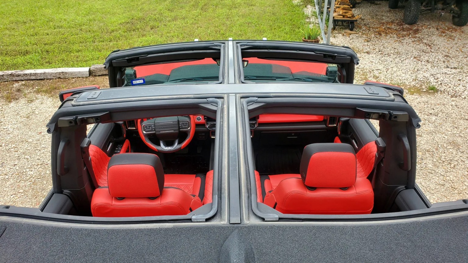 Barely Driven, Very Red Apocalypse Hummer EV Seeks New Home