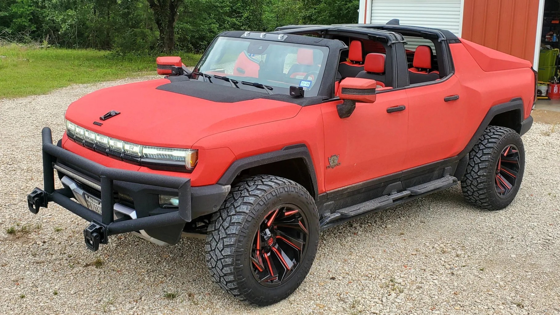 Barely Driven, Very Red Apocalypse Hummer EV Seeks New Home