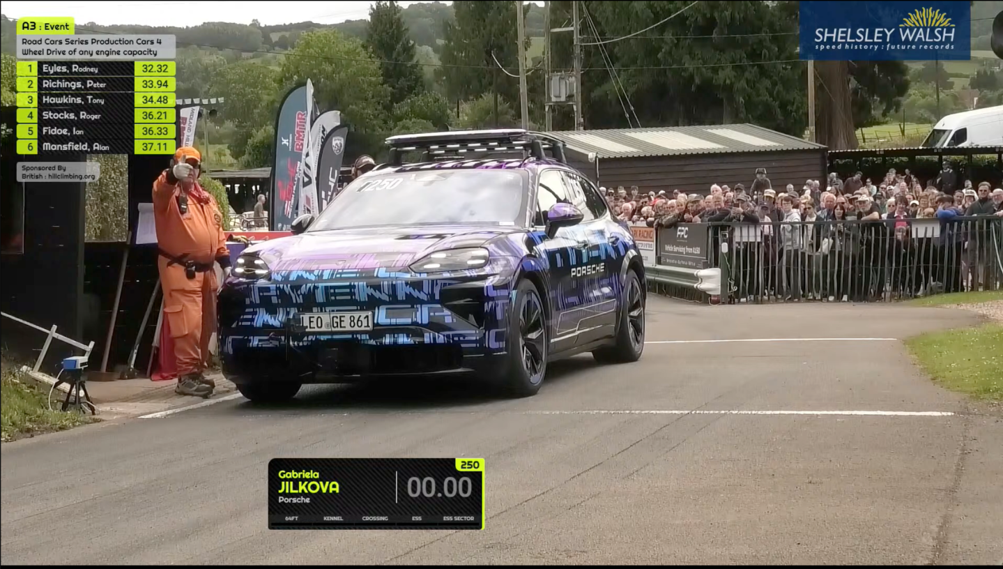 Porsche Secretly Entered the 2027 Cayenne EV in a Hill Climb, and It ...