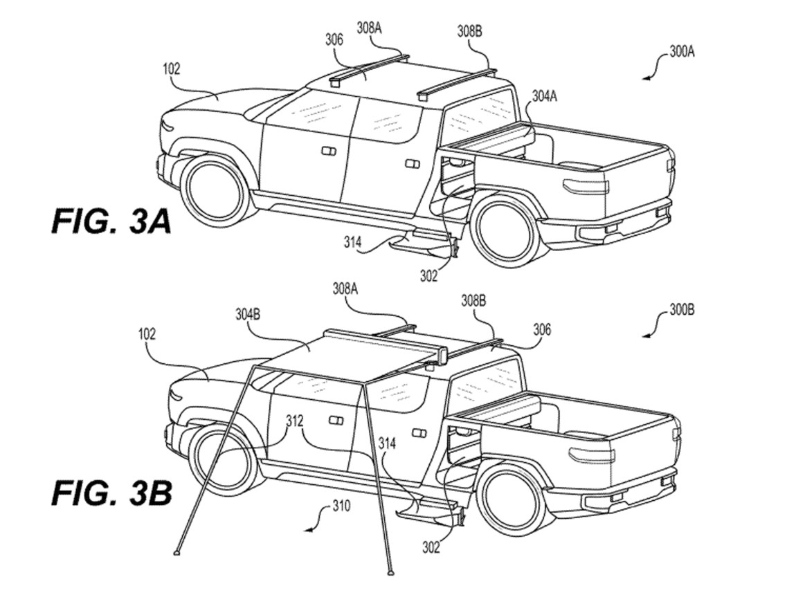 Rivian’s Tonneau Cover Awning Idea Is Stellar Low-Tech Innovation