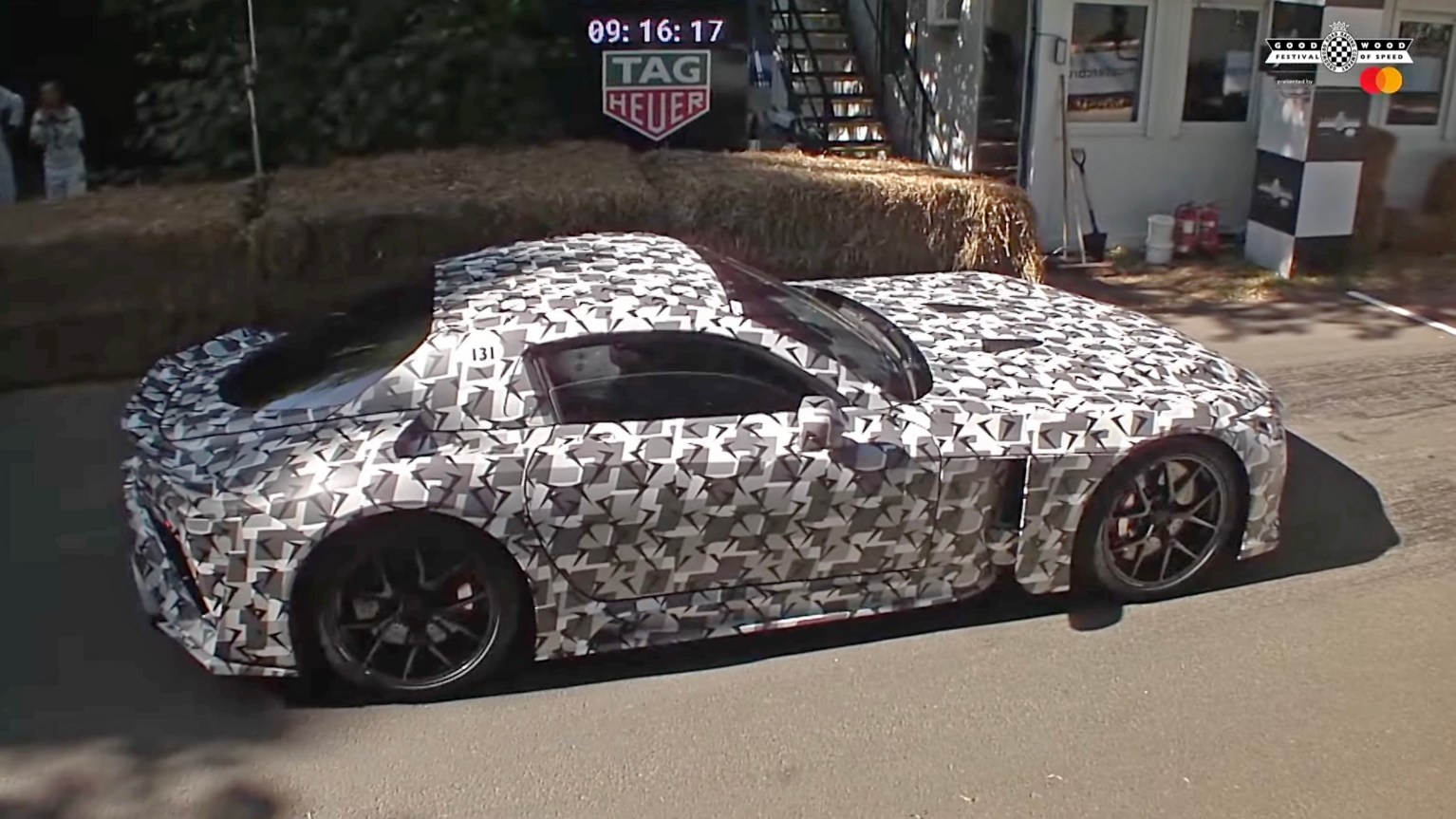 Toyota's Secret GT Supercar Just Climbed Goodwood in Camouflage