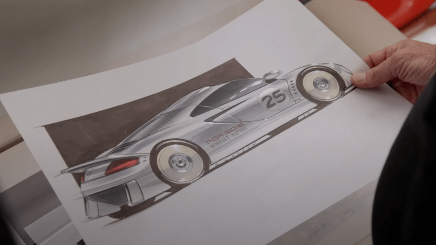 Never-Before-Seen Porsche Carrera GT Sketch Shows It Was Almost a Coupe