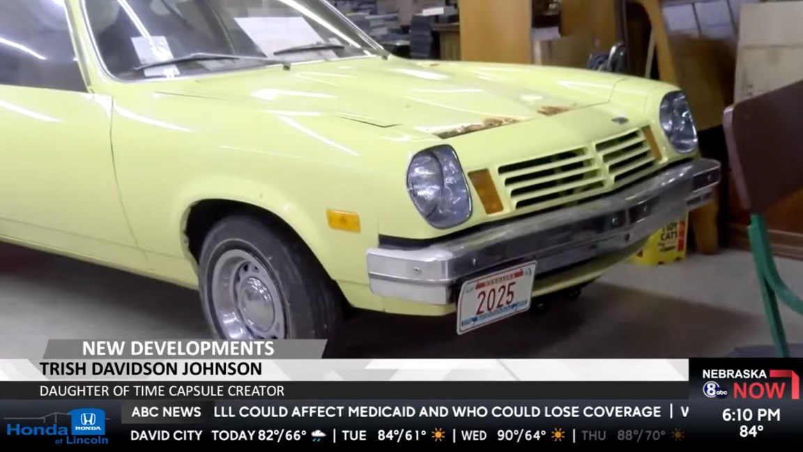 Brand New 1975 Chevy Vega Emerges From World's Largest Time Capsule ...