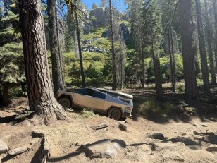There's a Broken Tesla Cybertruck Stuck on the Rubicon Trail Right Now ...