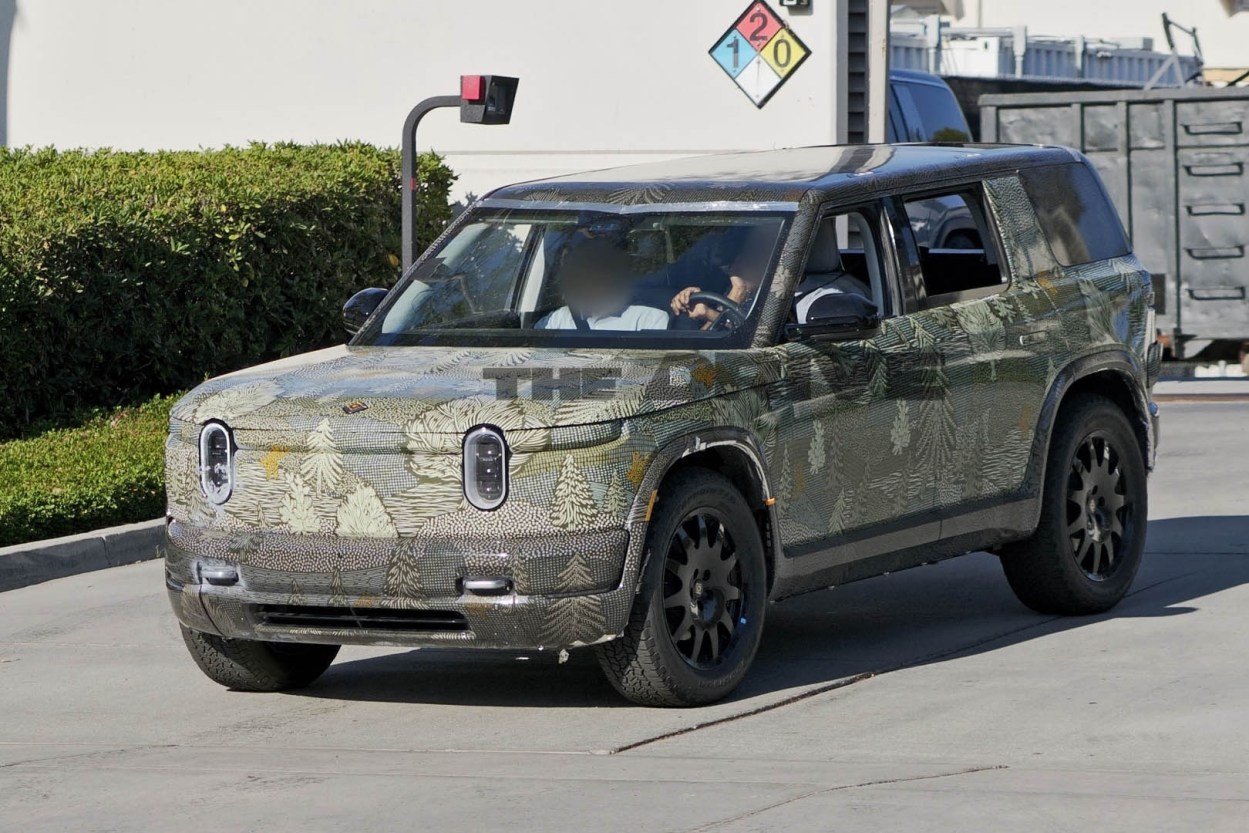 2026 Rivian R2 Spied With 4Runner-Like Dropdown Rear Window Down