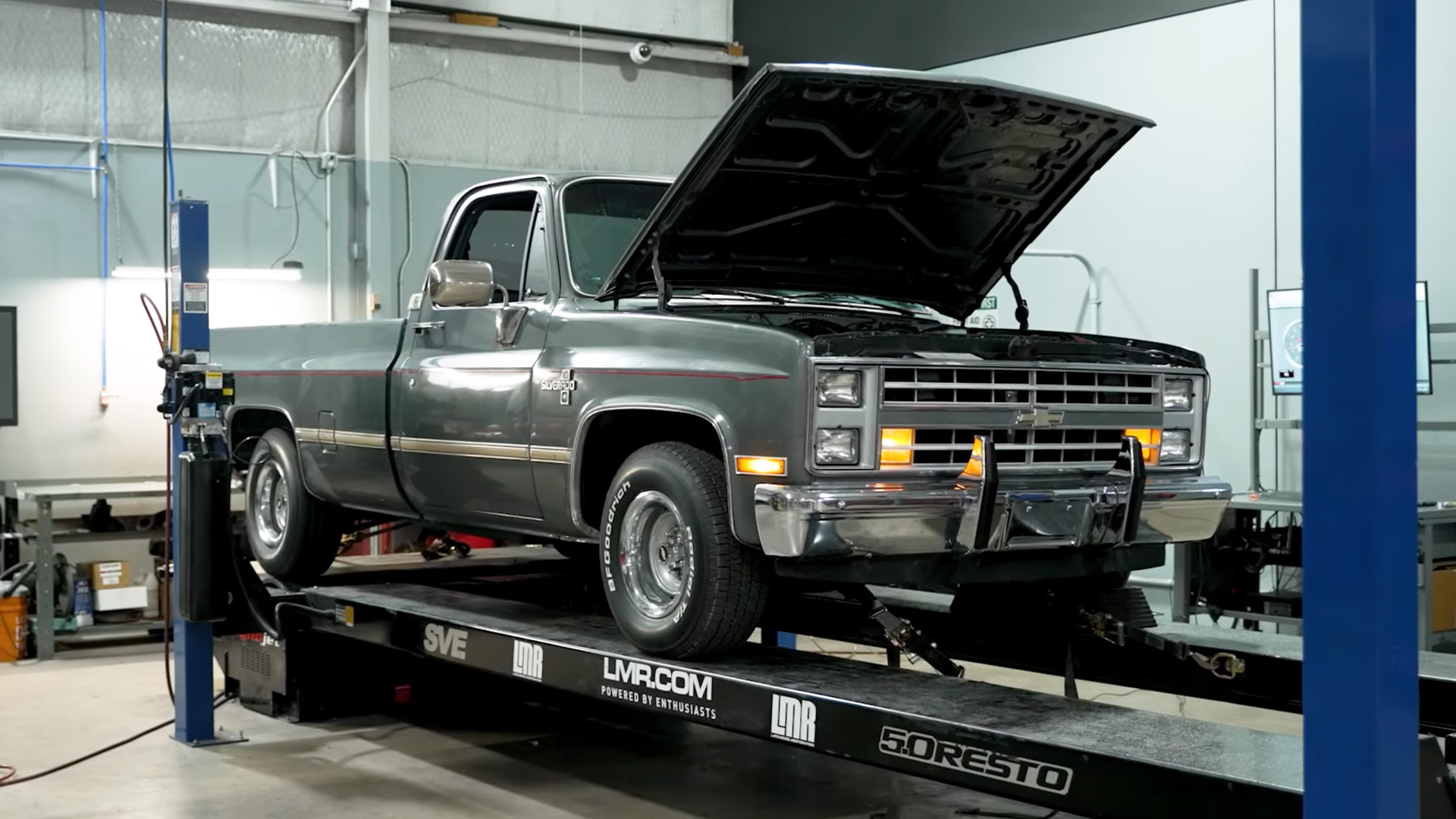 There’s a Rowdy 7.3L Ford Godzilla V8 in This Classic Chevy C10