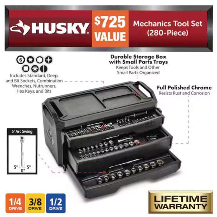 This 50% Off Deal Gets You A 280-Piece Husky Tool Kit For $99