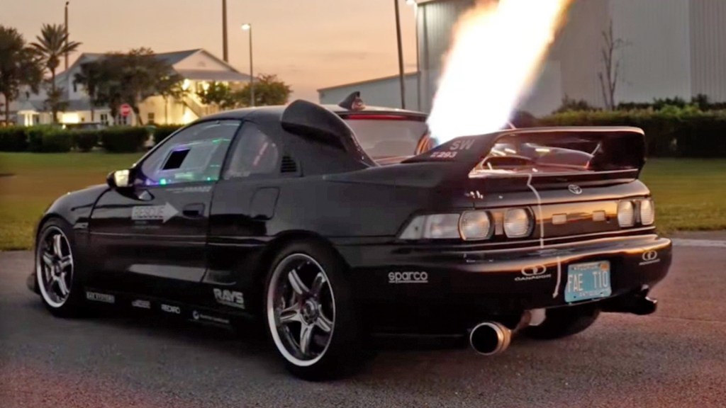 This Flame-Throwing Toyota MR2 Is Supercharged With a Chinook ...