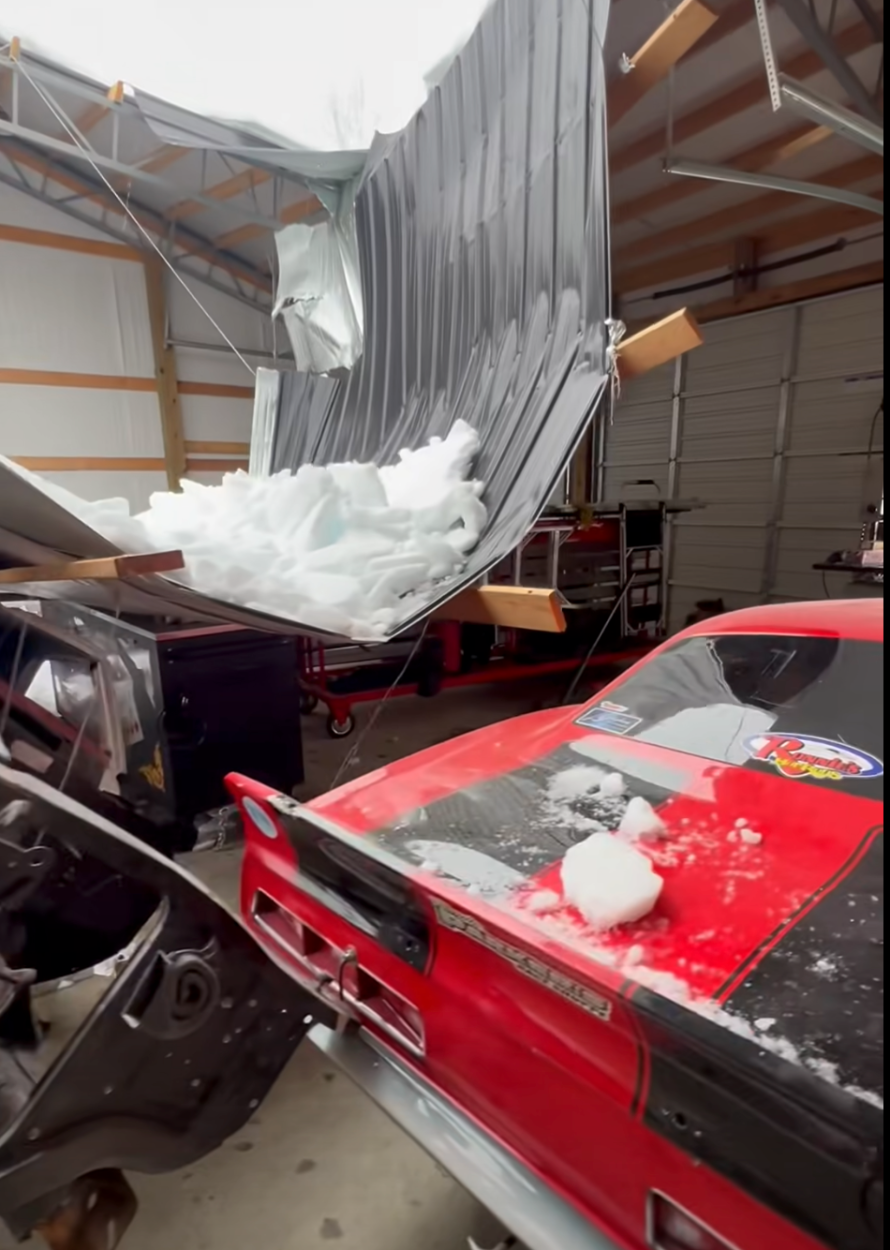 Ice Storm Wrecks Drag Racing Shop Stacked With Priceless Custom Cars