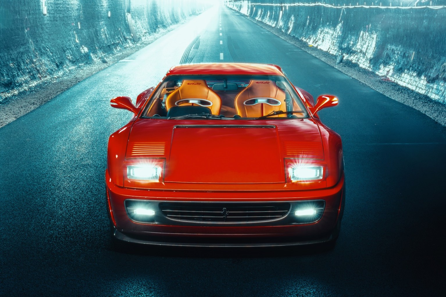 Hear What a Ferrari F355 Restomod Sounds Like During a Tunnel Run