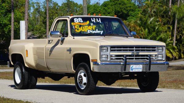 55-Mile Chevy Squarebody Still Wrapped in Factory Plastic Sells for $100K