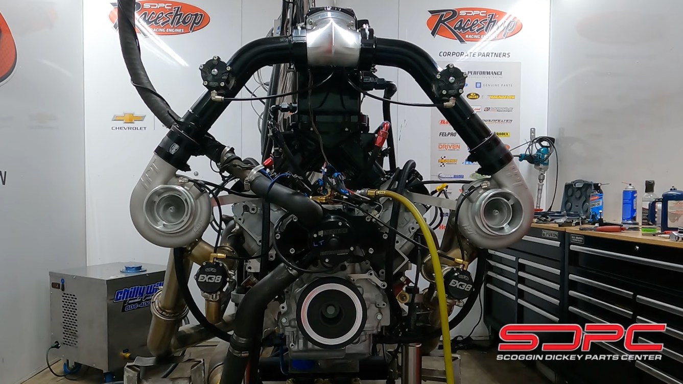 Boosted 4.3L V6 Out of a GM Truck Blows Past 1,400 HP on the Dyno