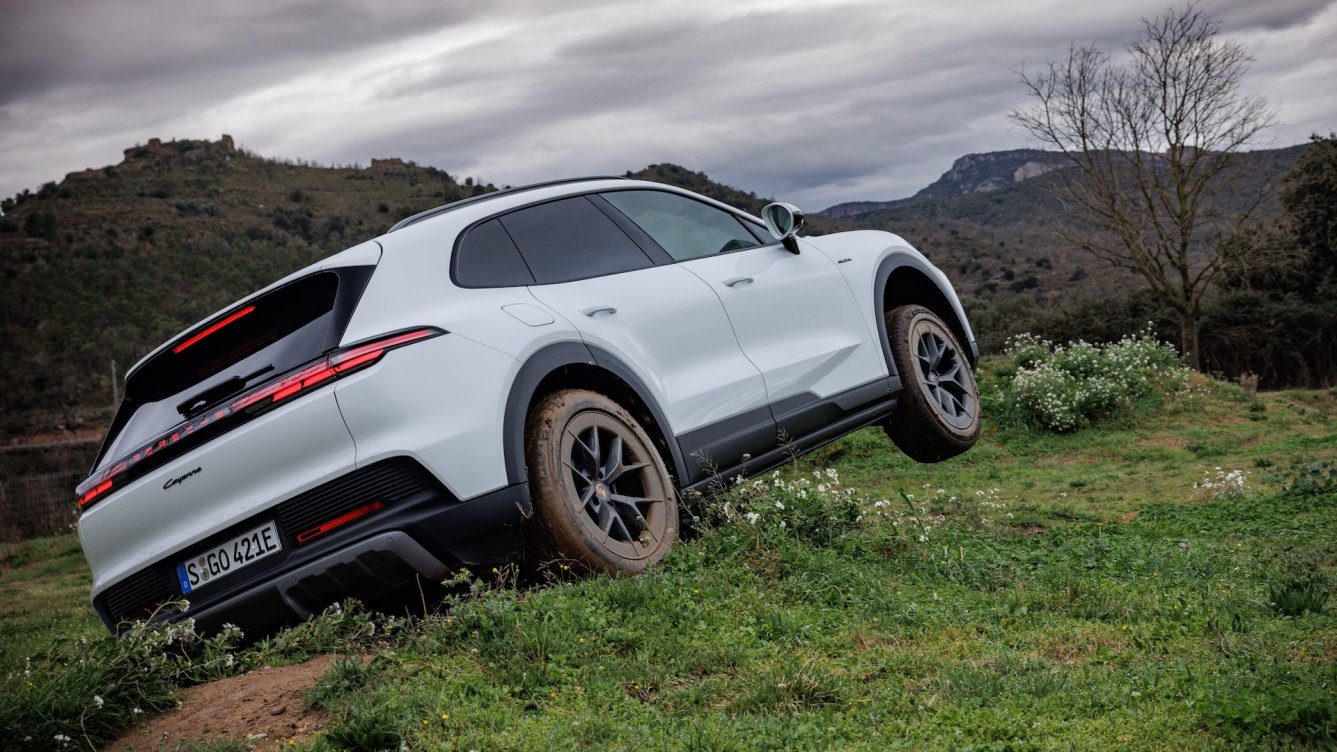 Nobody Will Ever Drive a Porsche Cayenne Electric Off-Road, But It Sure ...