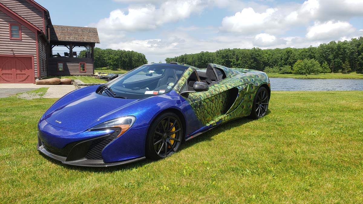 Get a Load of This Eyeball-Popping, Peacocking McLaren 650S Spider