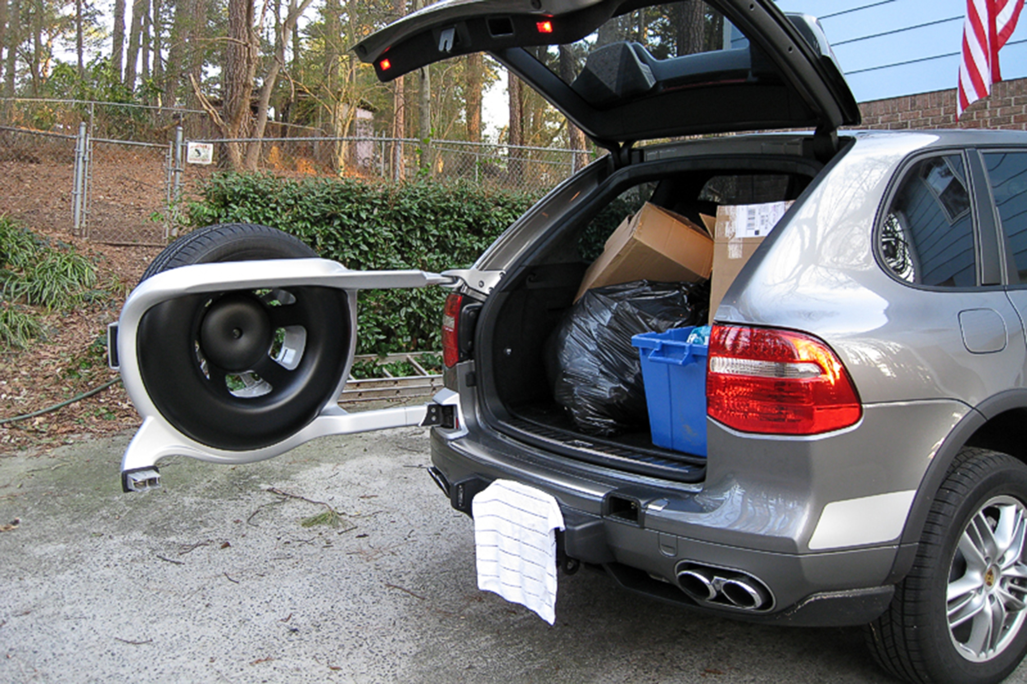 Did You Know the First Porsche Cayenne Had a Rear-Mounted Spare Tire?