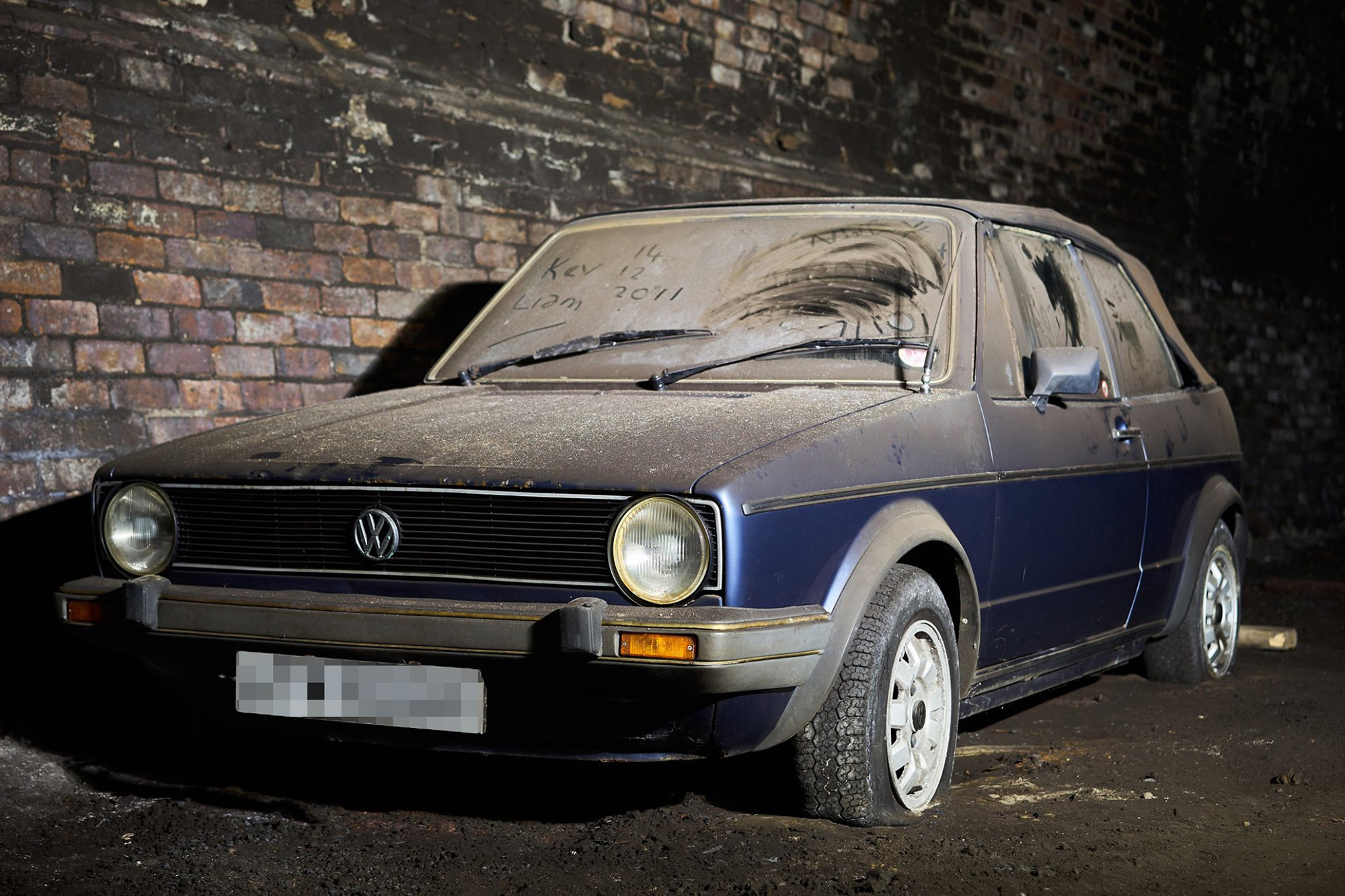 Photos Show Dozens of Classic Cars Abandoned in Collapsed Train Tunnel