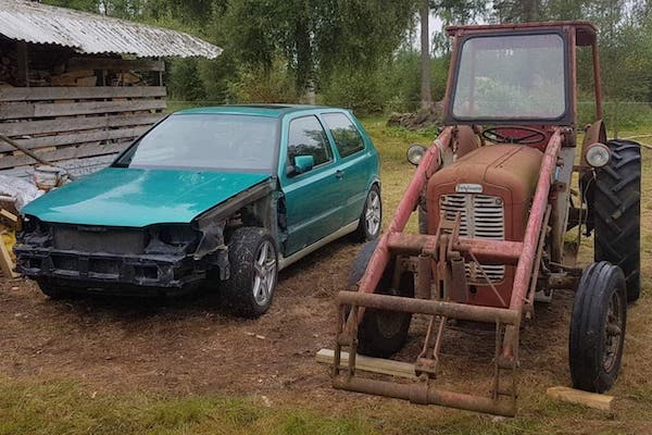 This Volkswagen VR6-Swapped Tractor Can Plow a Field in No Time