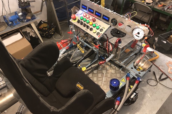 This Jet-Engined Mini Rail Kart Belongs on a Roller Coaster Right Now