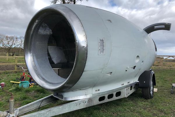 This Hollowed-Out Jet Engine Camper Took Over Six Years and 1,000 Hours ...