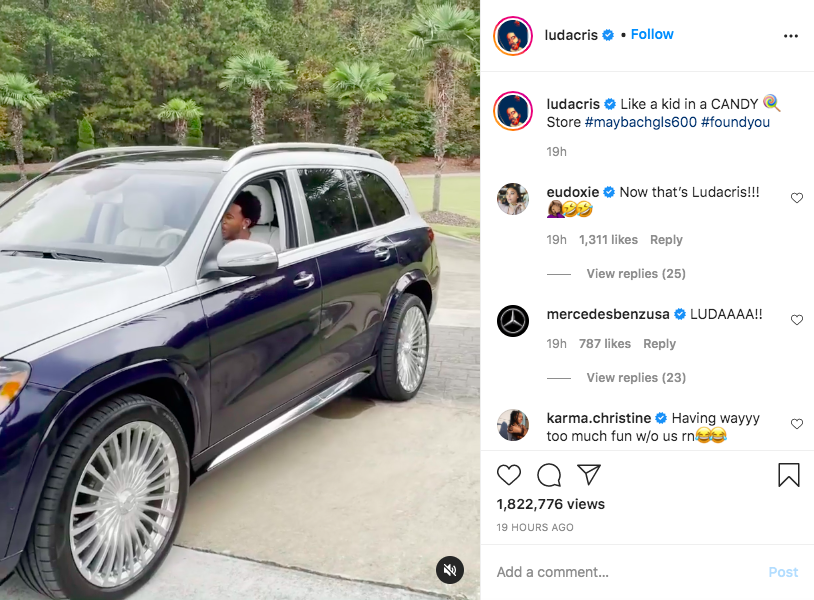 Here's Ludacris Enjoying His New Mercedes-Maybach GLS600