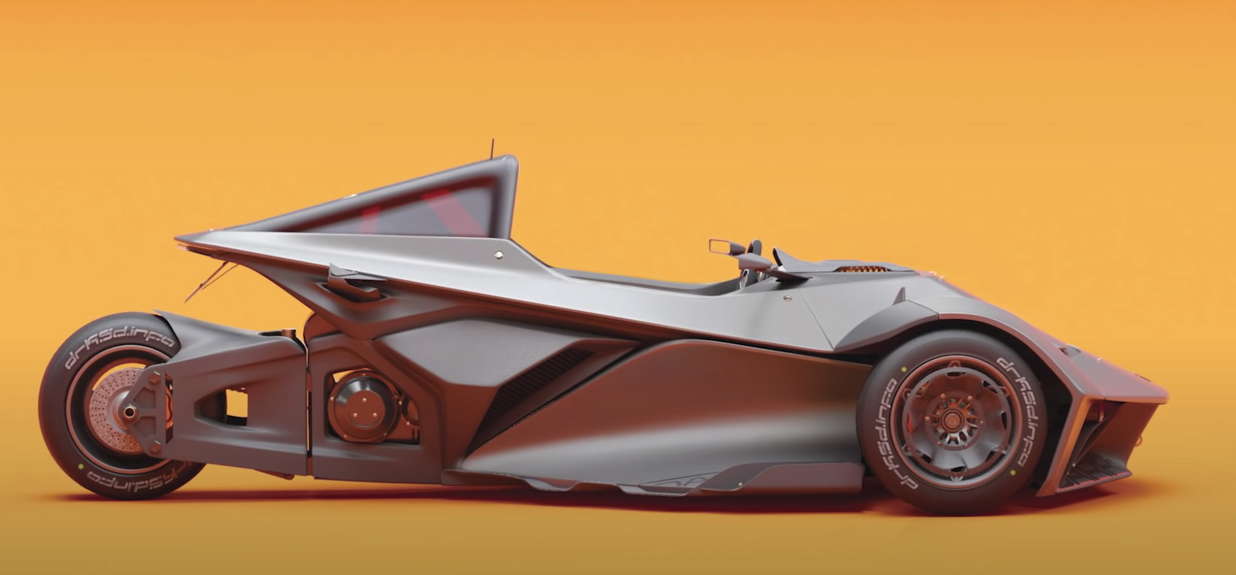 Here's the Winning Design for the Hayabusa-Powered Darkside Three-Wheeler
