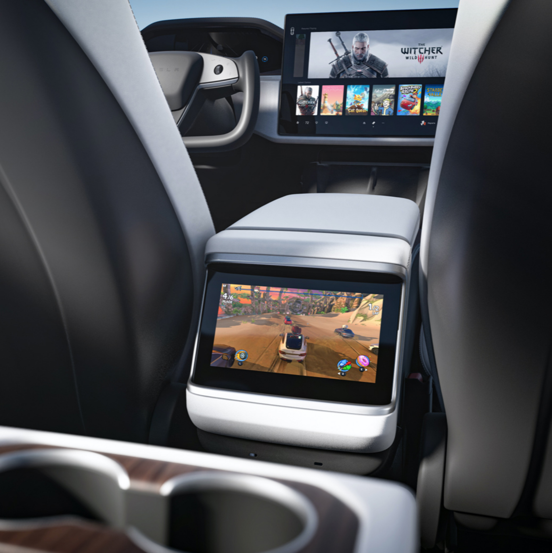 The Refreshed Tesla Model S Has a Goofy KITT-Style Steering Wheel