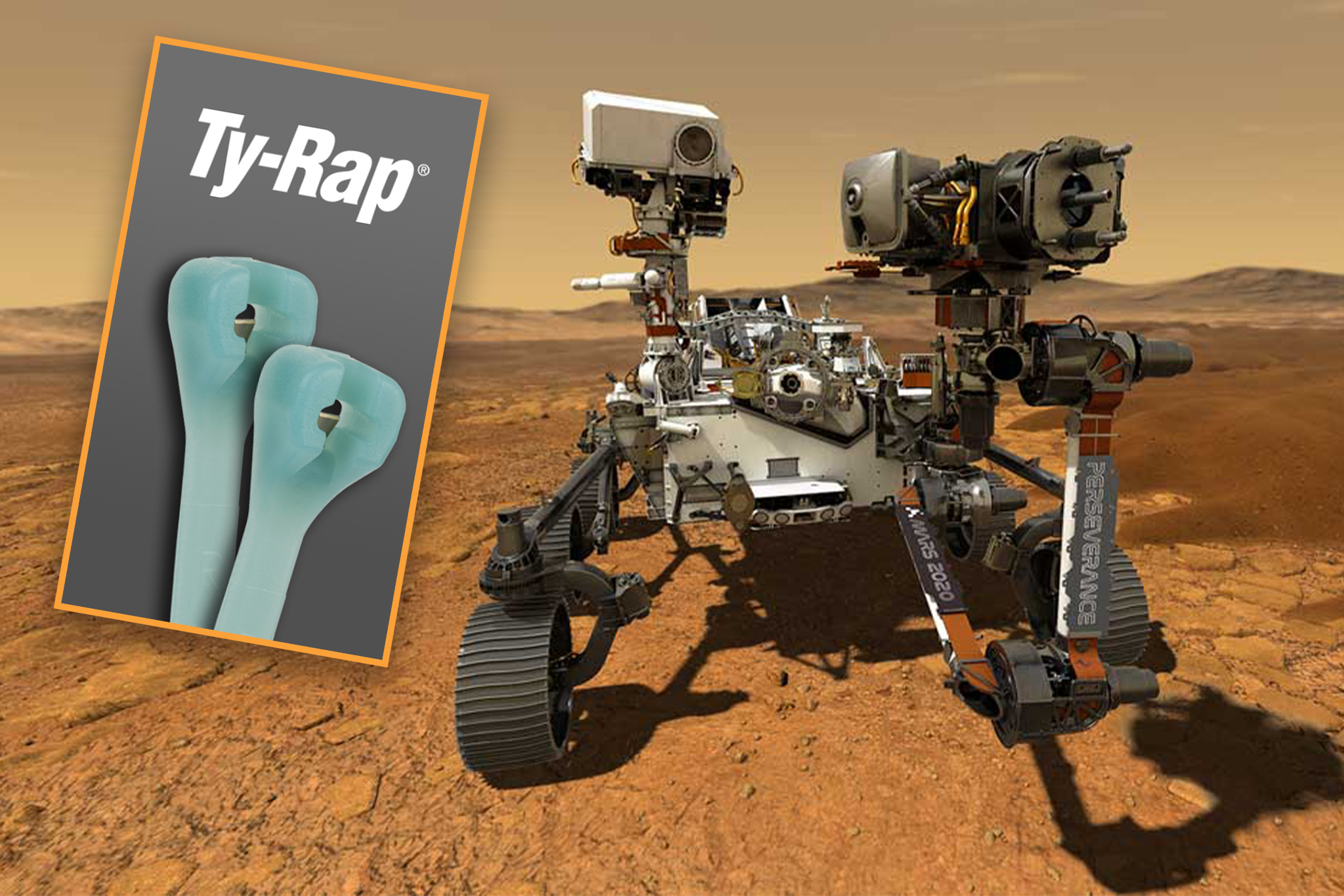 Even the Mars Rover Uses Zip Ties