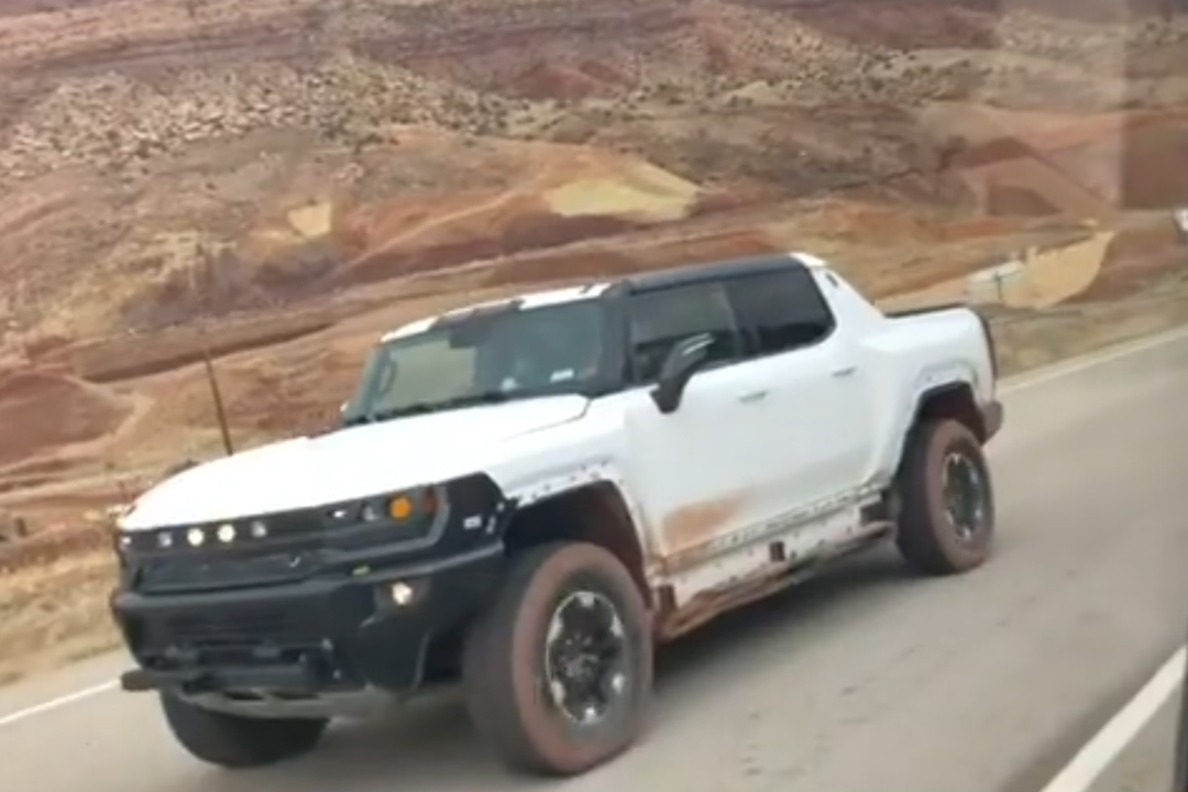 Watch the GMC Hummer EV Crab-Walk Through Traffic