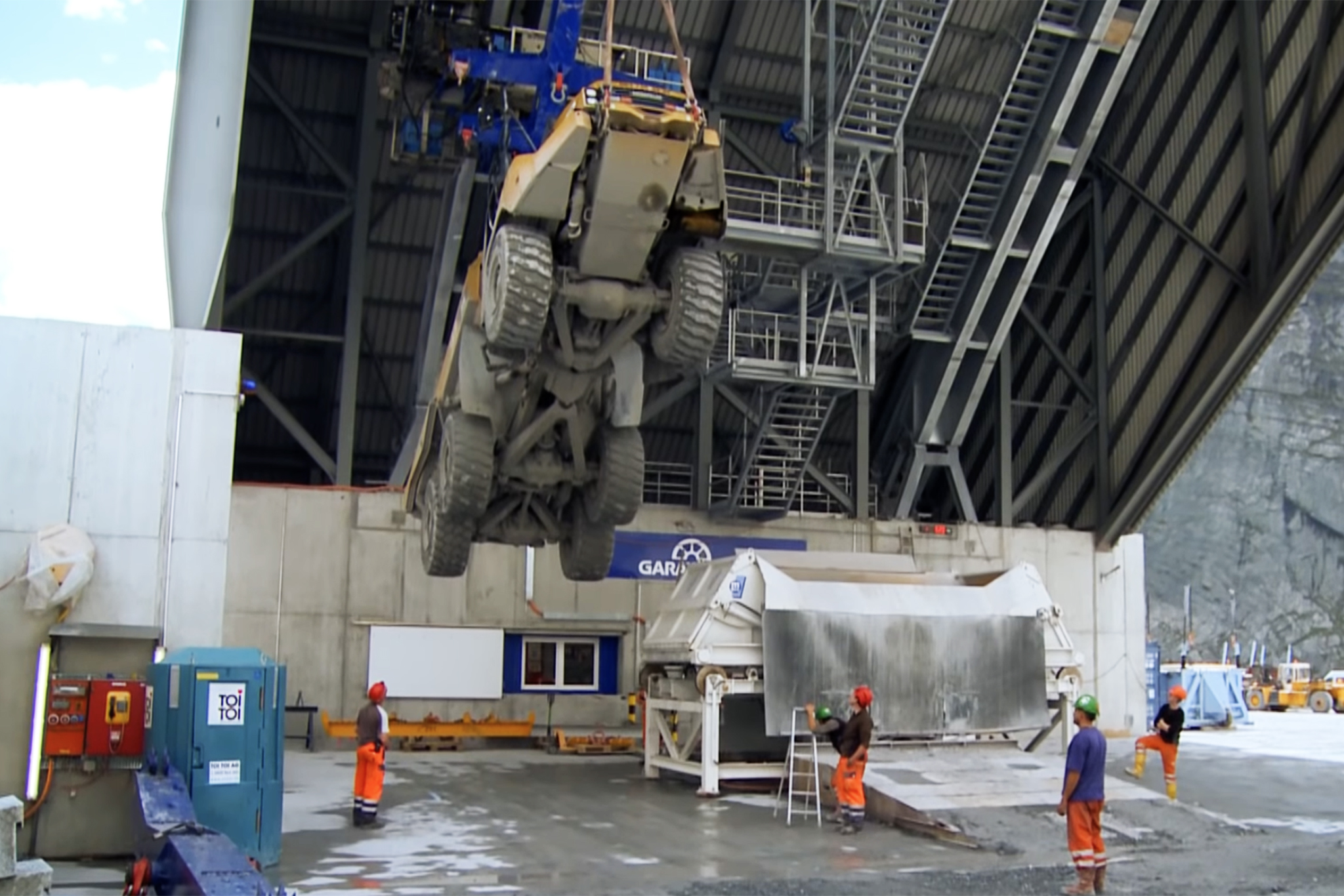 Here’s How the Swiss Lift Huge Mining Trucks Thousands of Feet Up to ...
