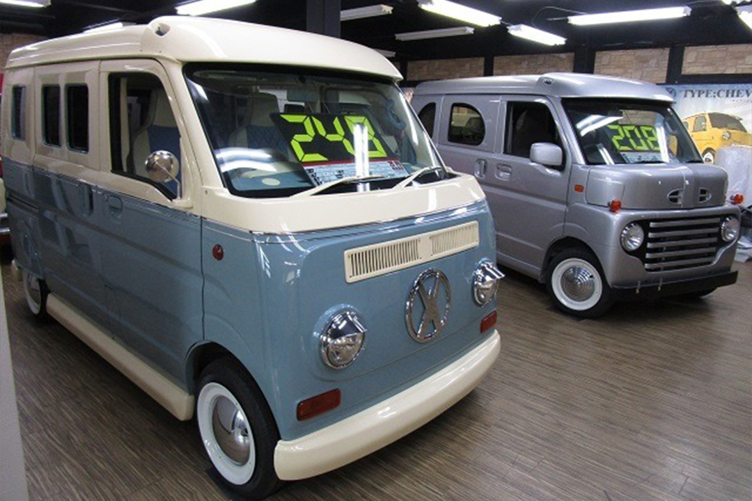 These Retro-Style Vans Are Actually Japanese Kei Cars Underneath