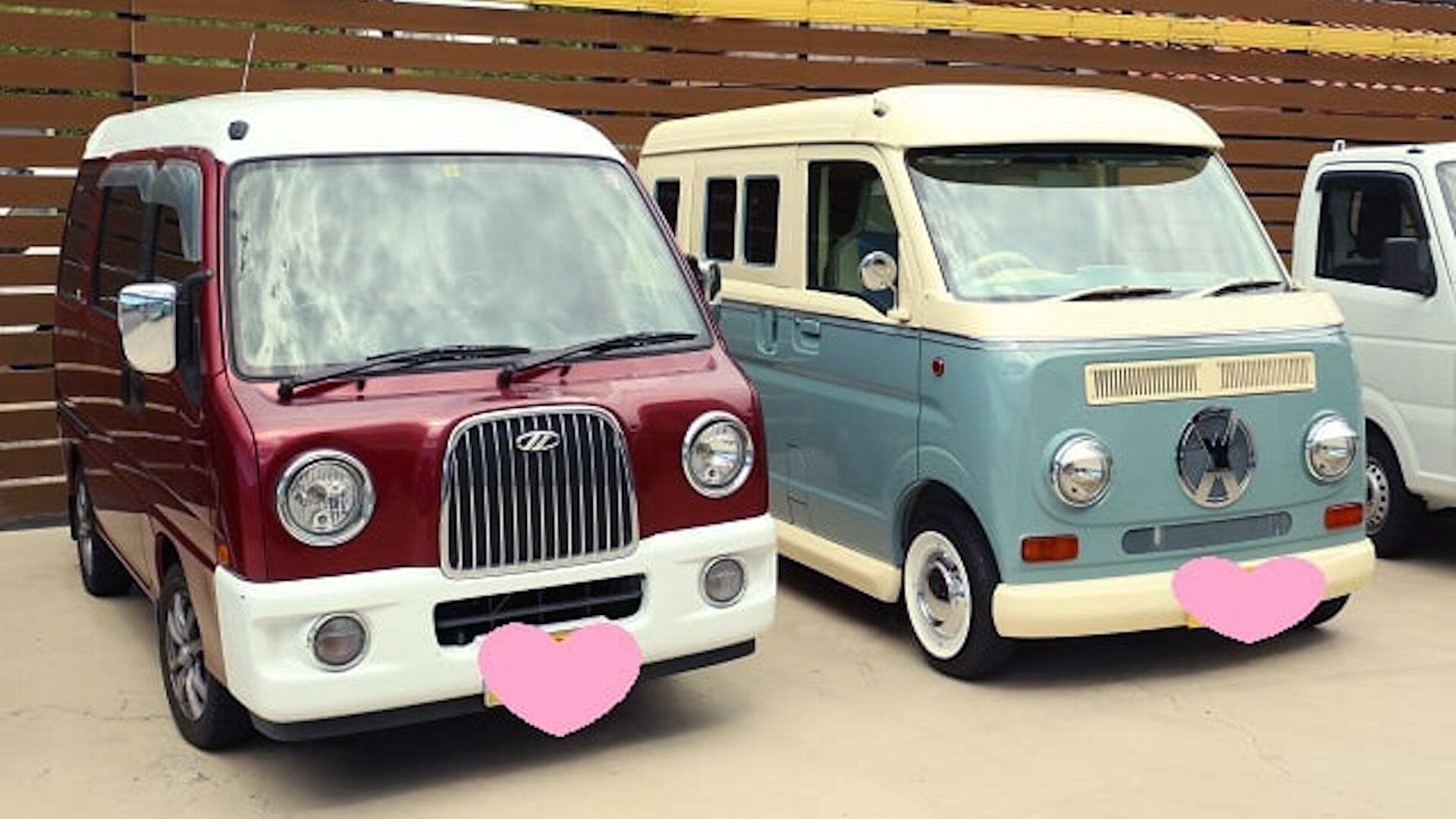 These Retro-Style Vans Are Actually Japanese Kei Cars Underneath