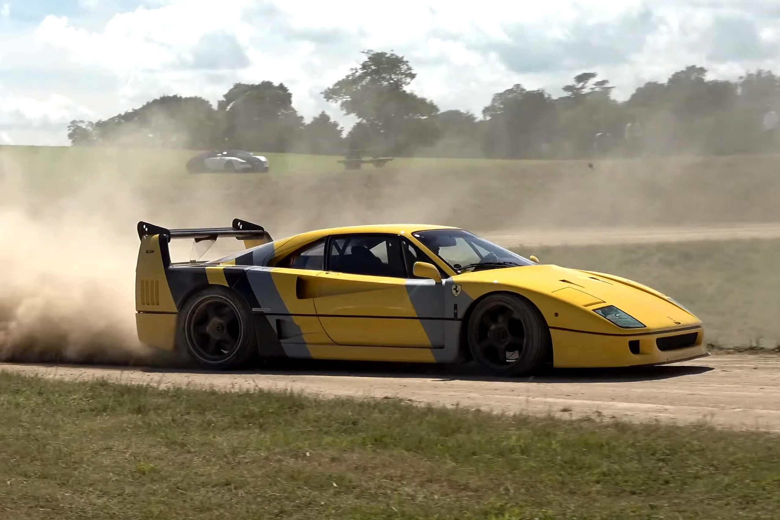 A Ferrari F40 Drifting on Dirt Is a Strong Argument for Driving ...