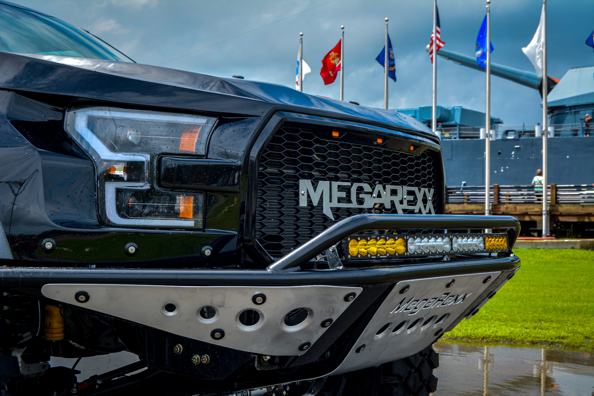 The MegaRexx MegaRaptor is a Ford F-250 On Equine Growth Hormone
