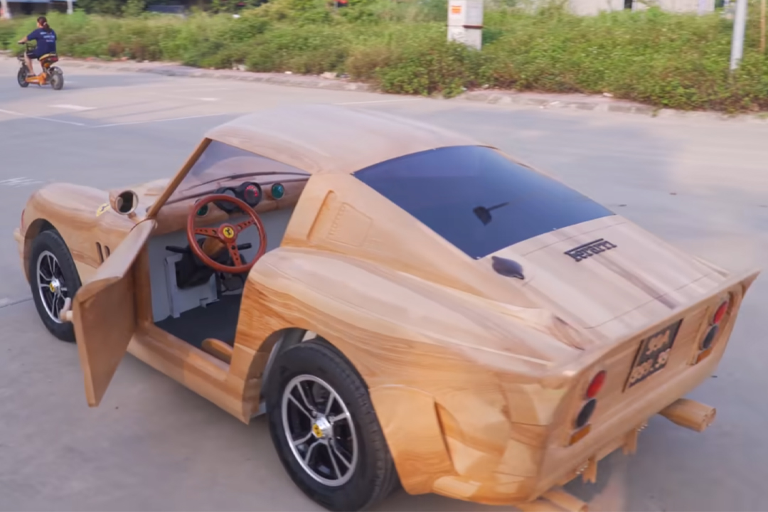 Building This Drivable Ferrari 250 GTO Out of Wood Took 70 Days
