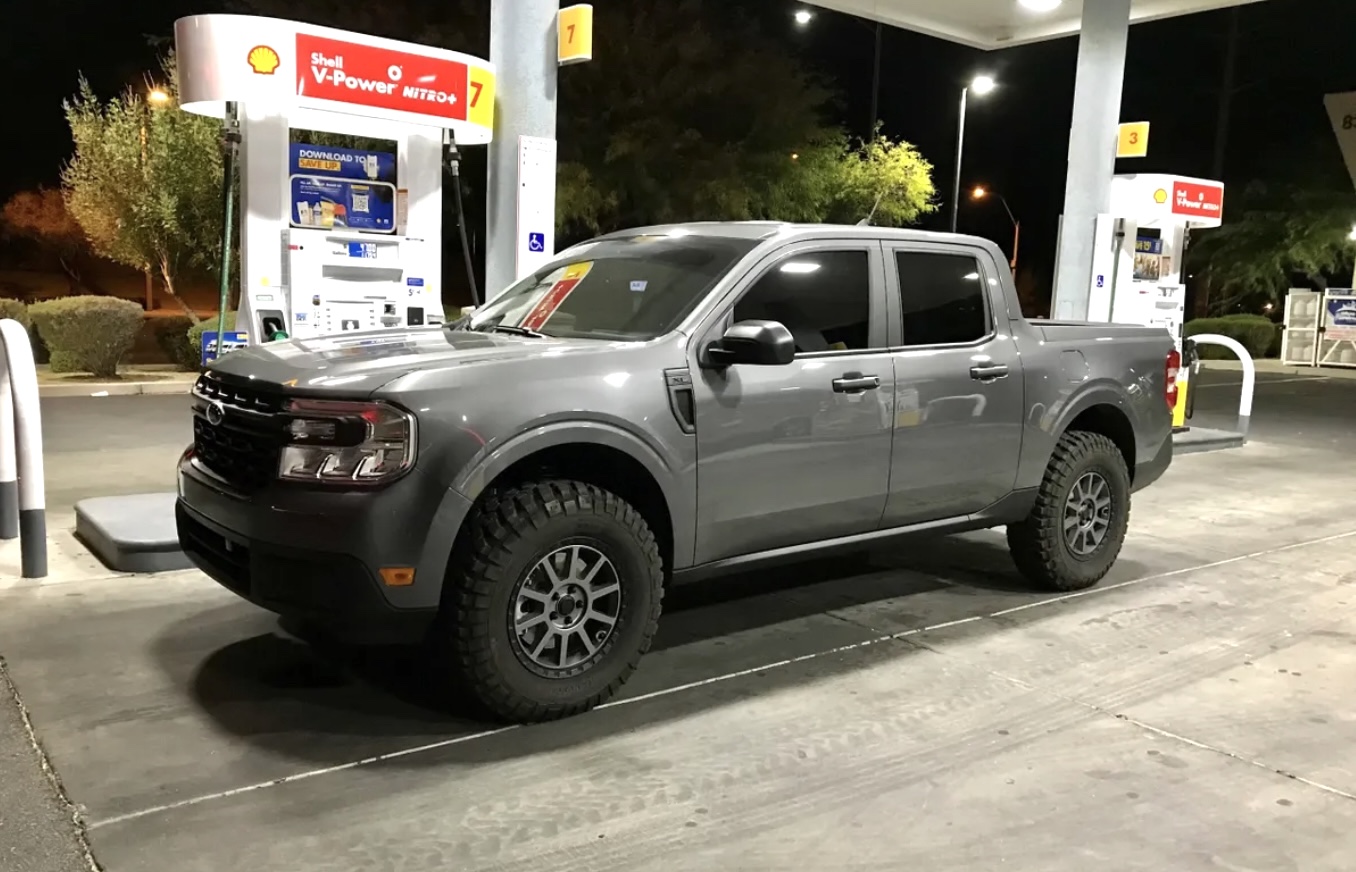 Lifted Ford Maverick on 32-Inch Tires Looks Like a Real Truck