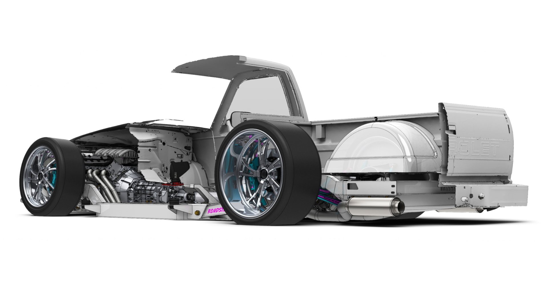 This Custom Chevy Truck Chassis Is Sold Ready to be Slammed