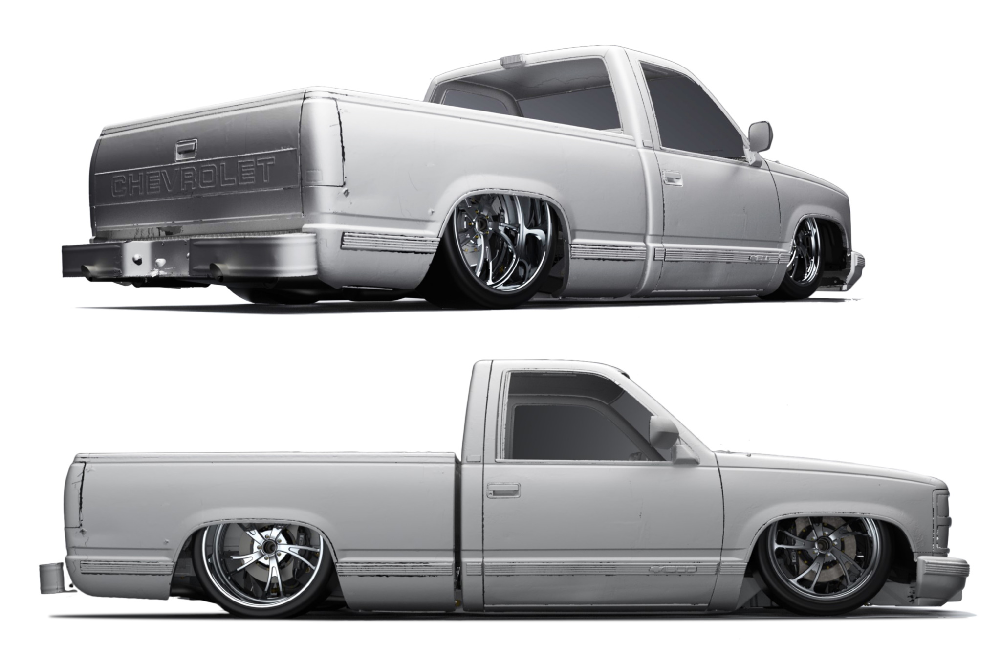 This Custom Chevy Truck Chassis Is Sold Ready to be Slammed
