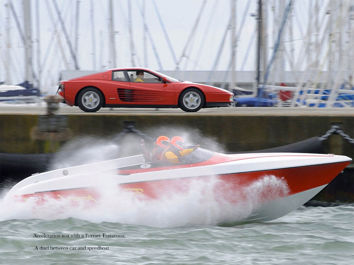 Ferrari Testarossa V-12 Boat is Your Eighties Fantasy