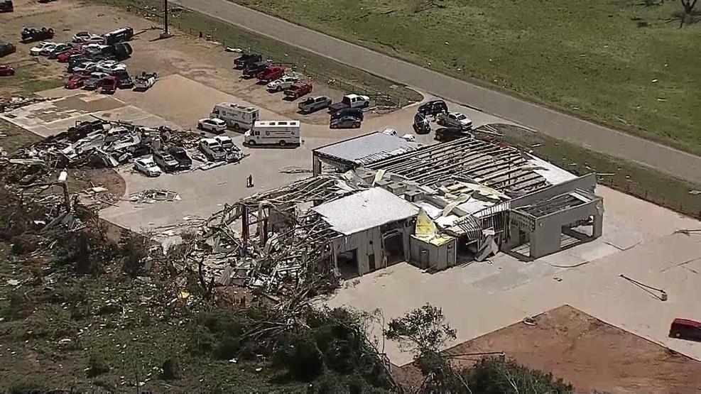 Texas Car Dealership Destroyed By Tornado