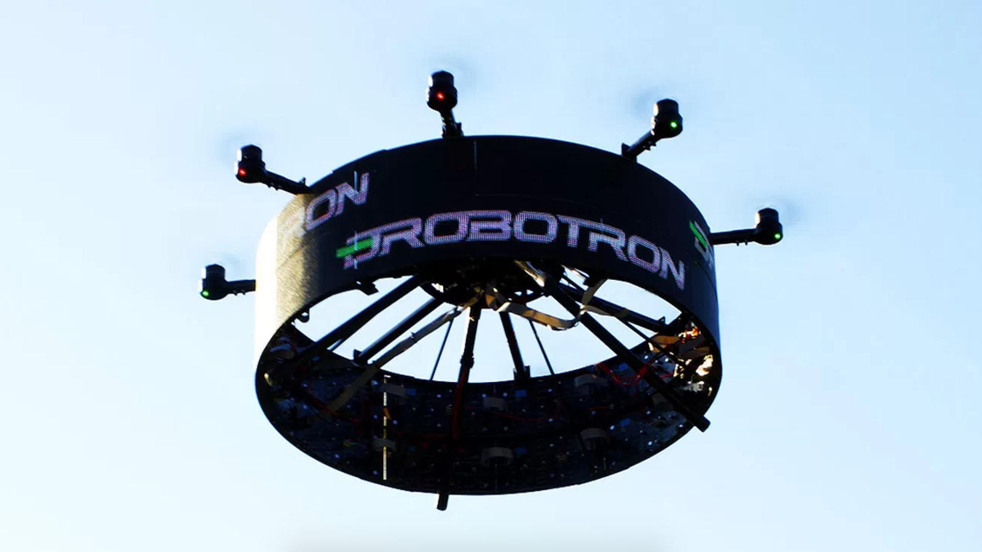 Drobotron: The World's First Flying Drone Billboard