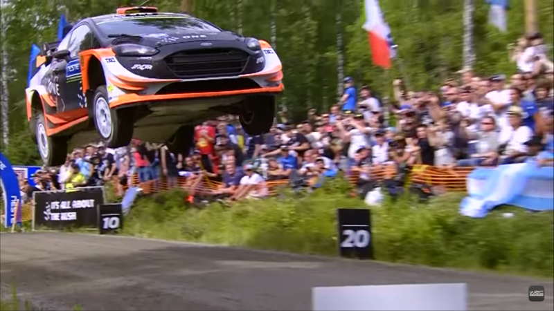 Watch These Beautiful Rally Cars Crash Into a Ditch One by One