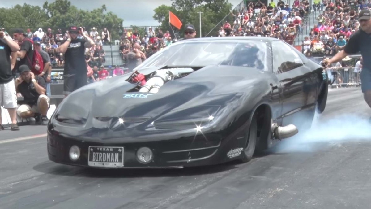 Watch This 4,000 Horsepower Firebird Destroy the Drag Strip
