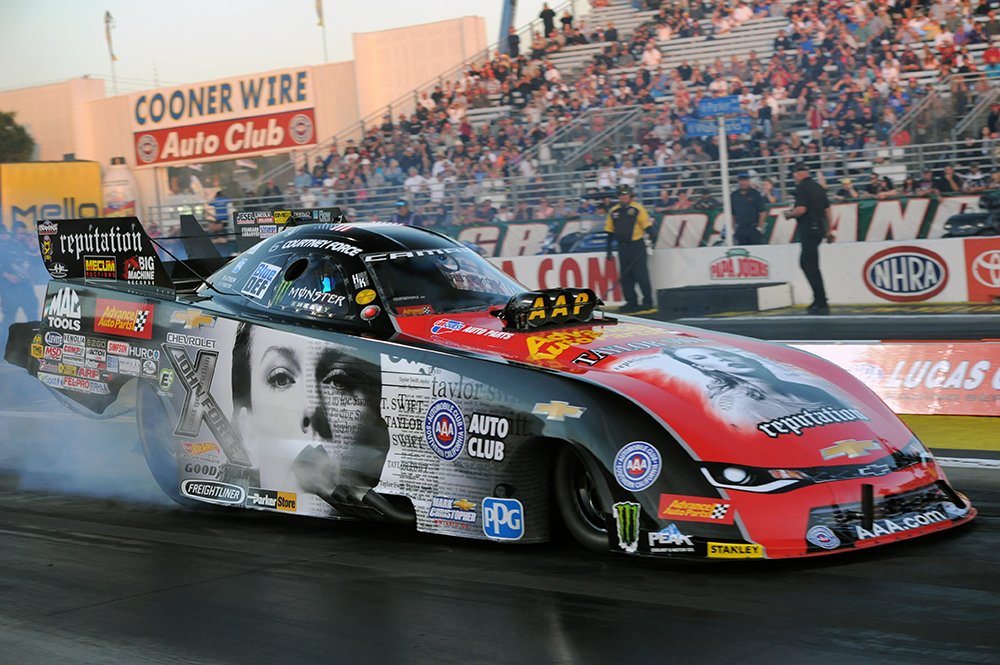 A Drag Racing Car With Taylor Swift's Face on It Finished Third at the ...