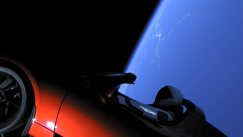 What a Tesla Roadster Looks Like After Four Years in Space