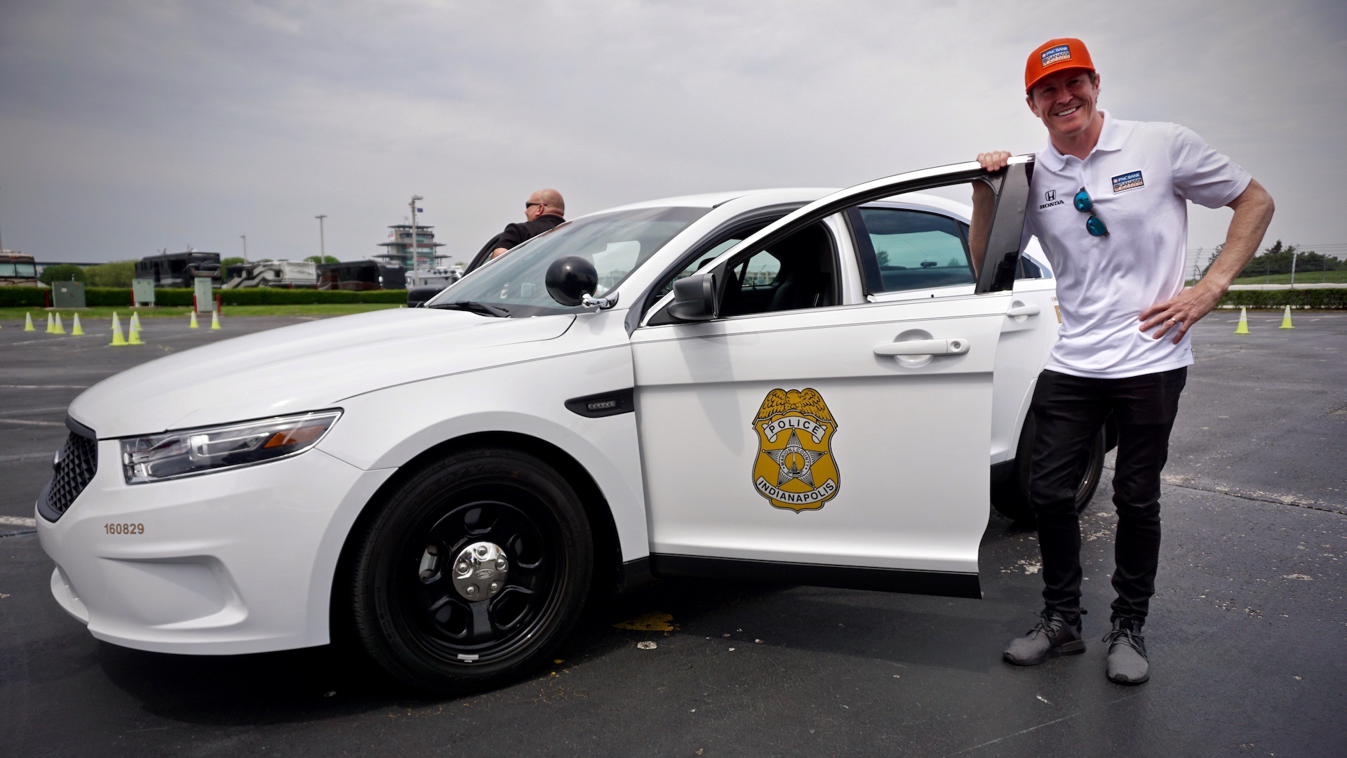 Watch IndyCar Champ Scott Dixon Wheel a Police Car at the Indianapolis ...