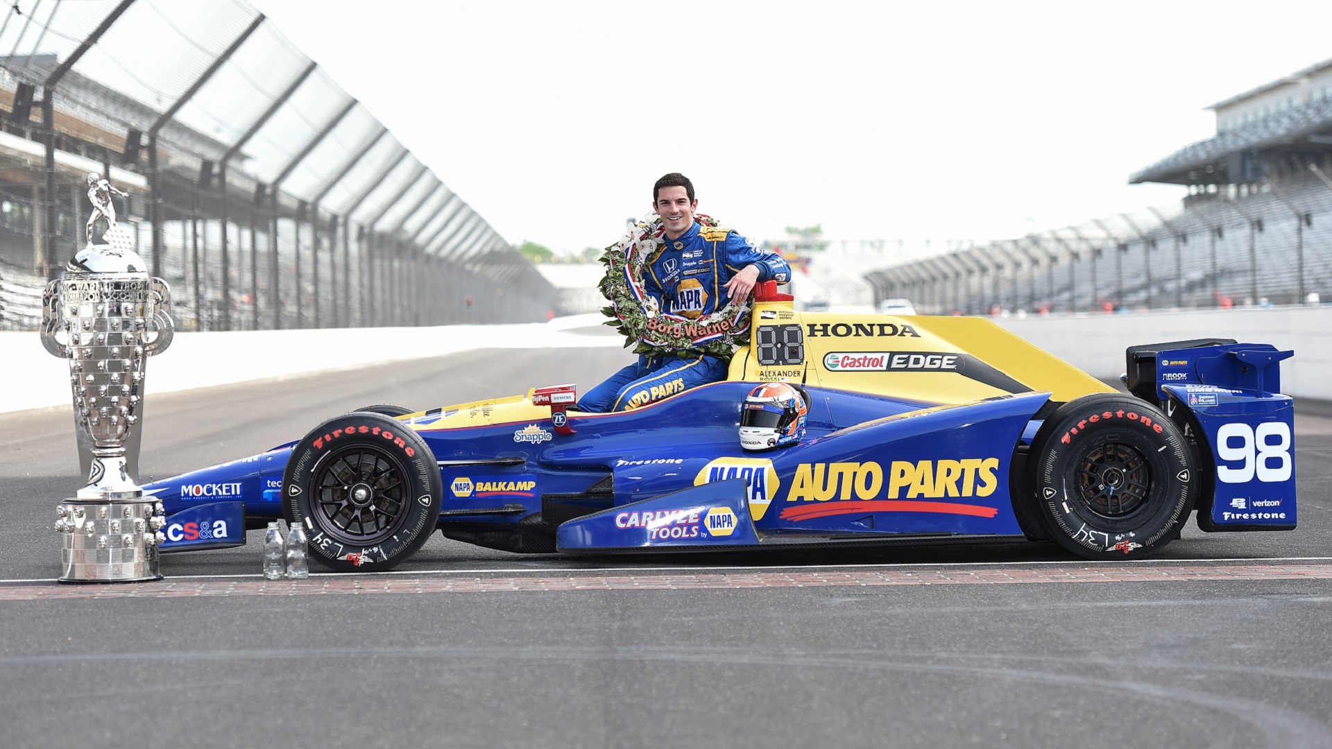 Alexander Rossi's Indy 500 Winning IndyCar to Go up for Grabs in Monterey