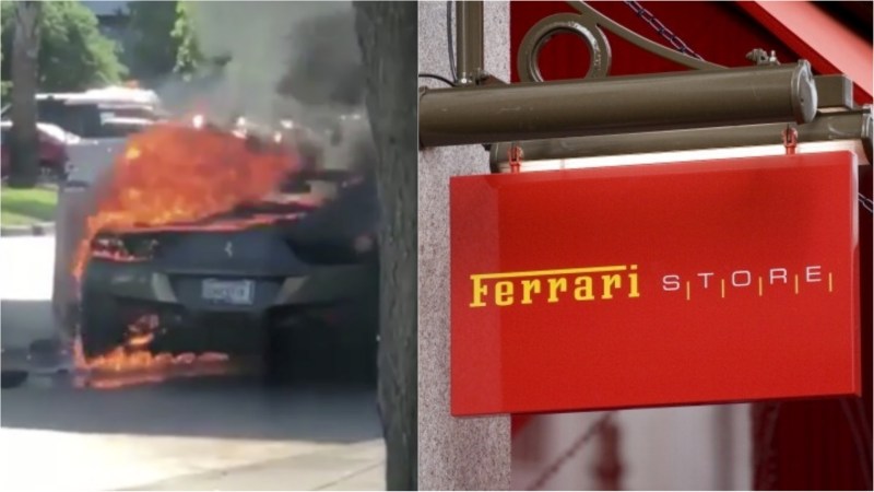 Historic Typhoon Jebi Floods Ferrari Dealership in Japan, Destroys 53 Cars