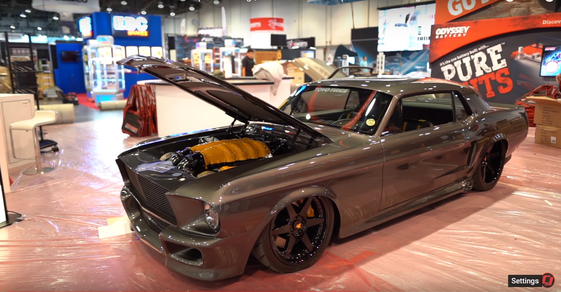 A Horse-Loving Madman Stuffed a Ferrari V-8 Engine Into a 1968 Ford Mustang