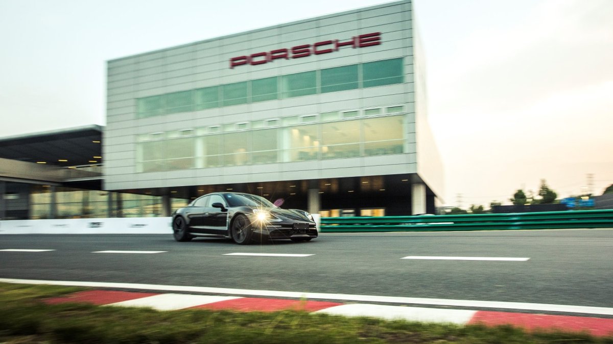 2020 Porsche Taycan Electric Sports Sedan Essentially Unmasked in Shanghai