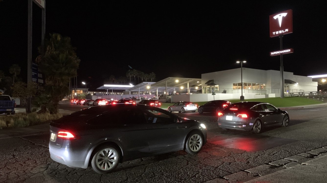 More Teslas on the Road Meant Hours-Long Supercharger Lines Over ...